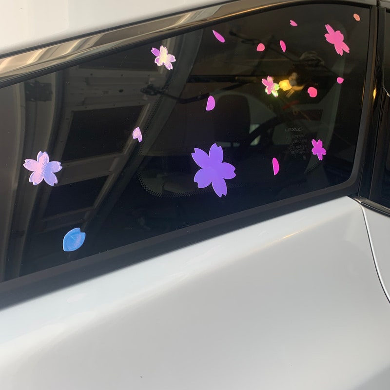 Flower Branch Car Decal - Etsy