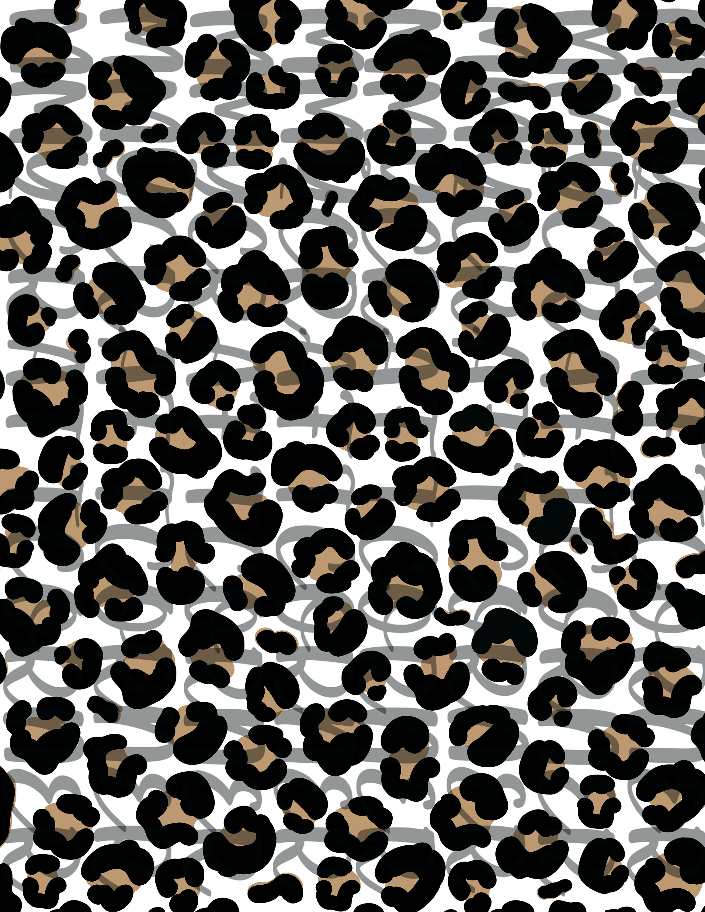Brown Leopard Print Background