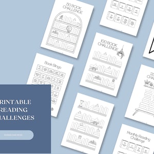 Printable Reading Journal Reading Tracker Book Log Reading Planner ...