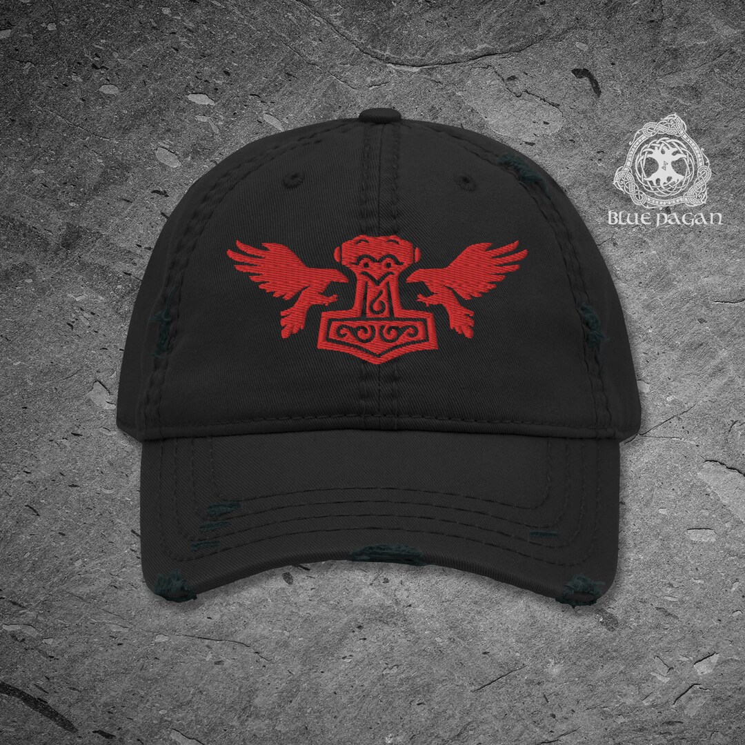 Thors Raven Hammer Norse Mjolnir Viking Hat Valhalla Asgard - Etsy