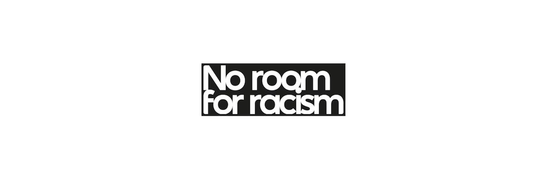 No Room for Racism Iron on Badge for Football Shirts, No Room for ...