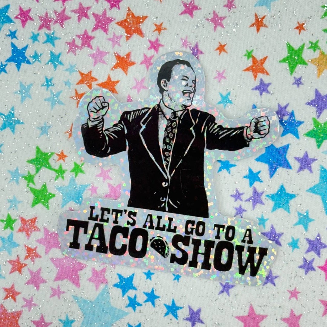 Frasier 3" Holo Sparkle Vinyl Sticker Decal - Taco Show Buttons & Bows ...