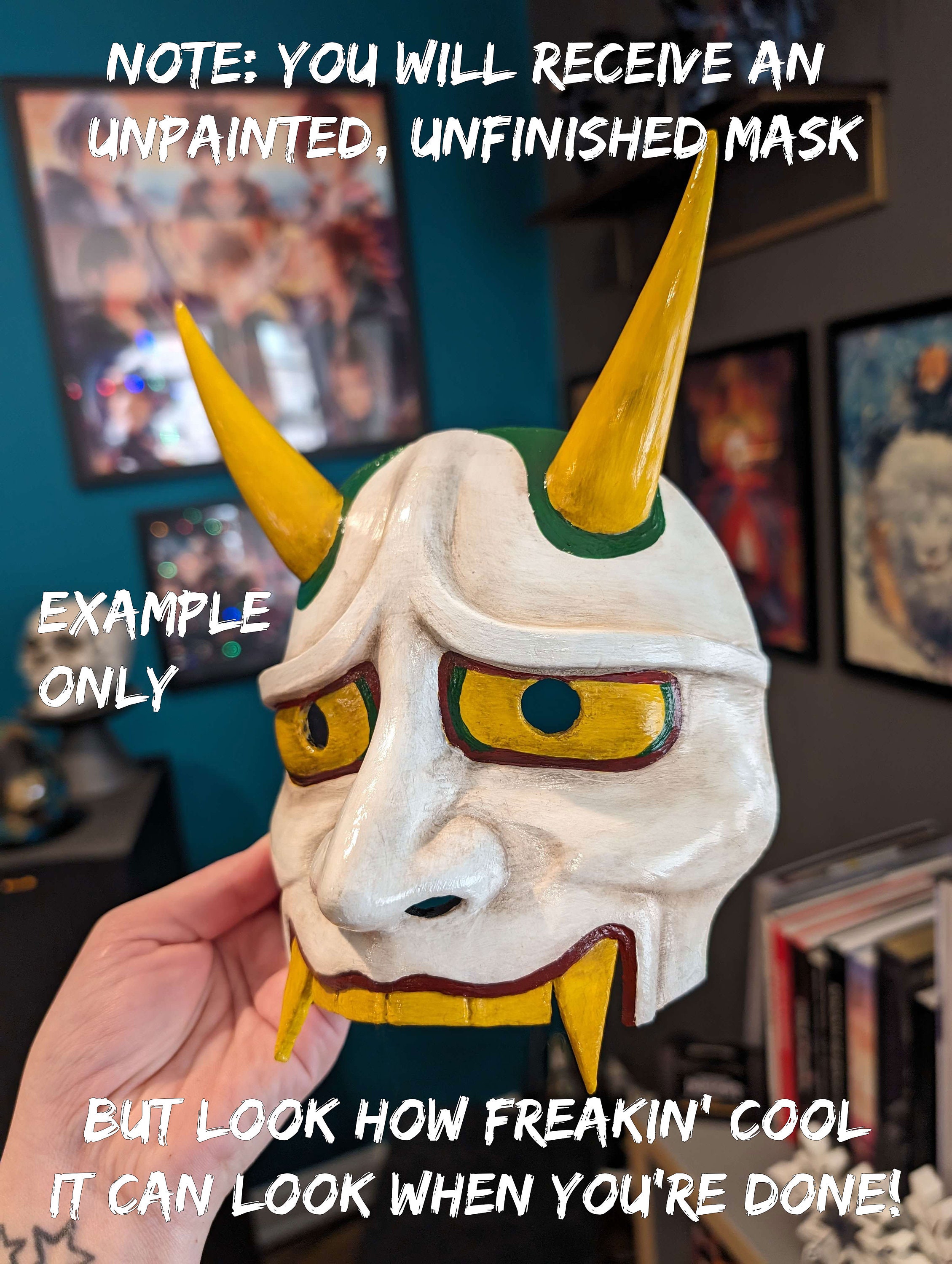 Yakuza Kiwami Majima Goro Hannya Man Cosplay Mask - Unpainted 3D Print ...