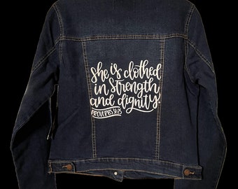 Bible Verse Jacket | Etsy