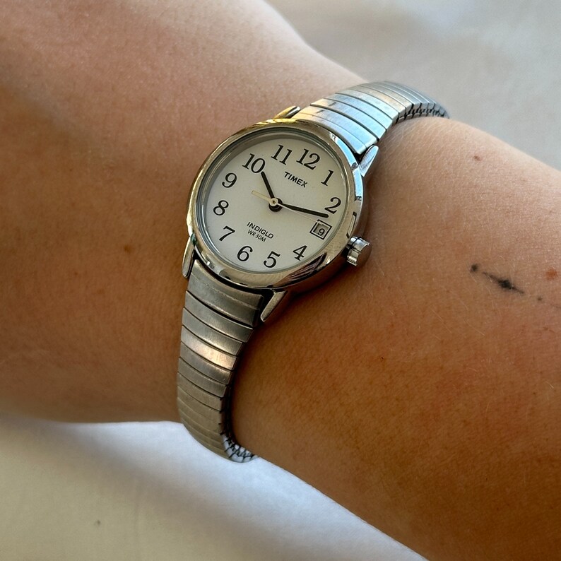 Classic Silver Tone Timex Watch - Etsy