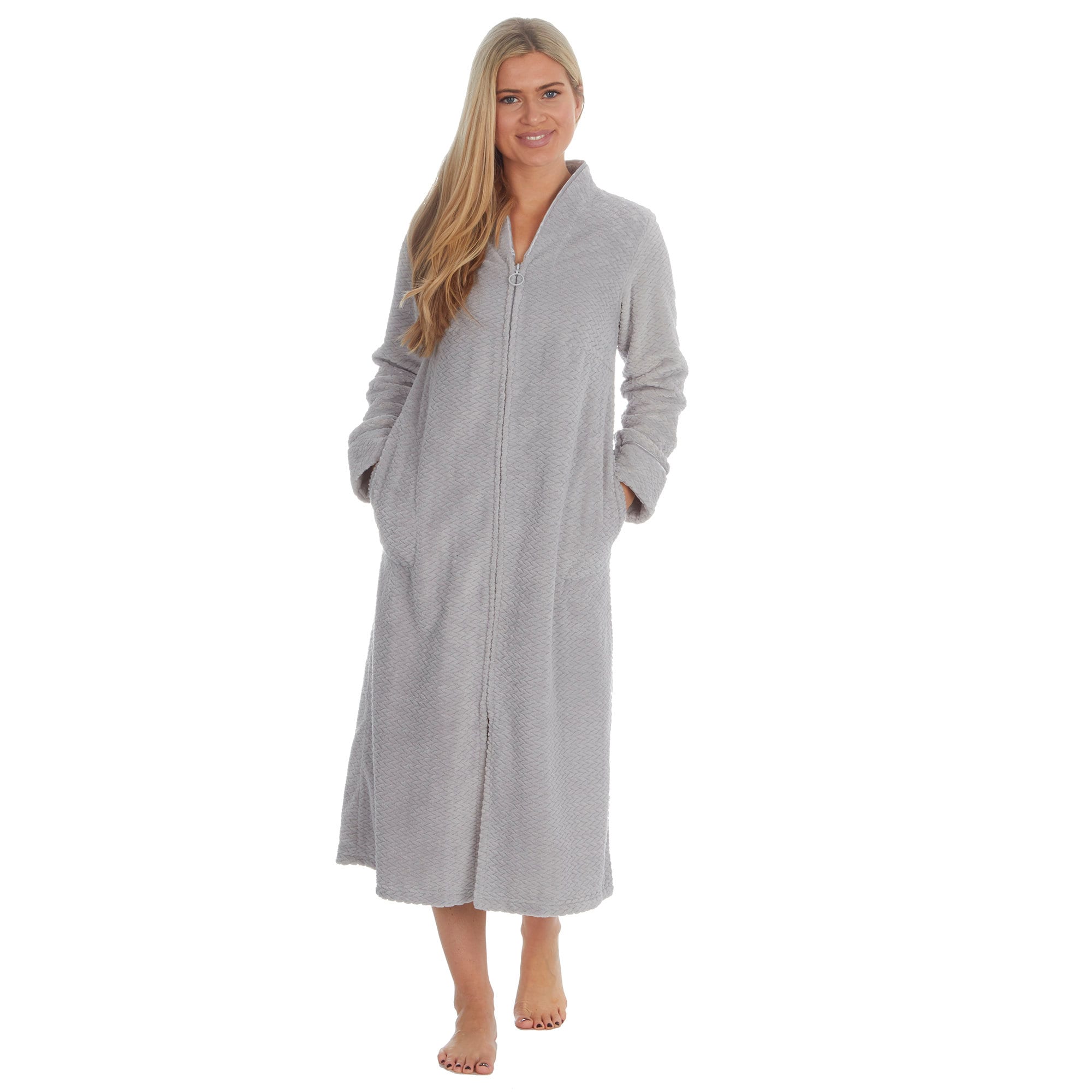 Womens Long Dressing Gown Fleece at Geraldine Percival blog