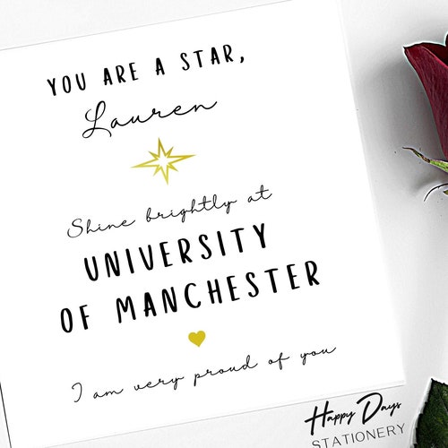 Going to University Card Good Luck at University Card off to - Etsy