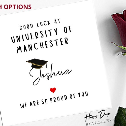 Going to University Card Good Luck at University Card off to - Etsy UK