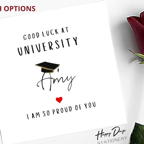 Going to University Card Good Luck at University Card off to - Etsy UK