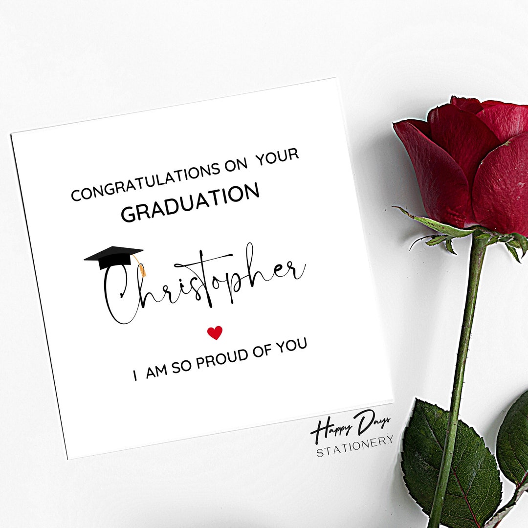 Card for University Graduation, University Graduation Card, GRADUATION ...