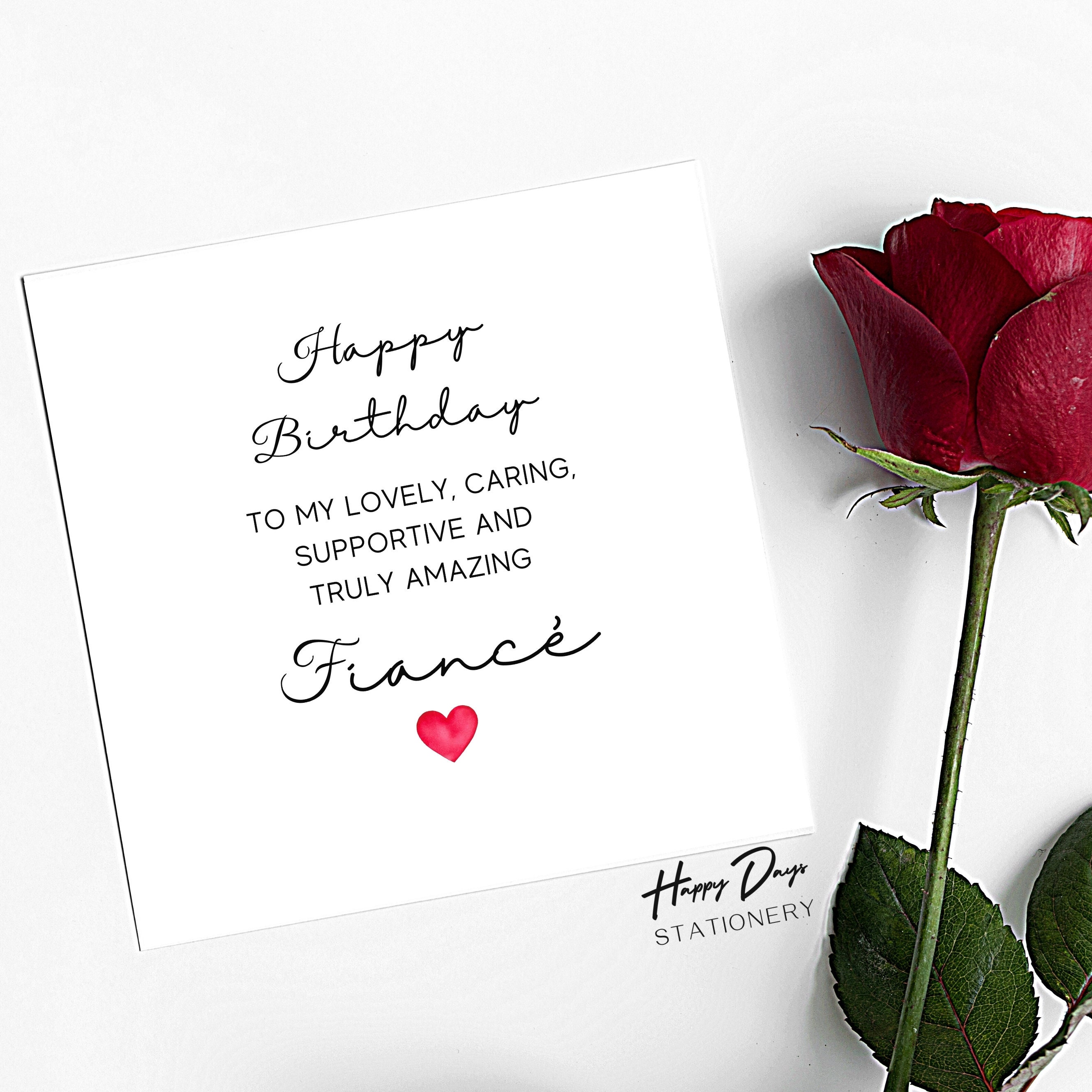 Fiancé Birthday Card Amazing Fiance Handsome Fiancé Birthday | Etsy