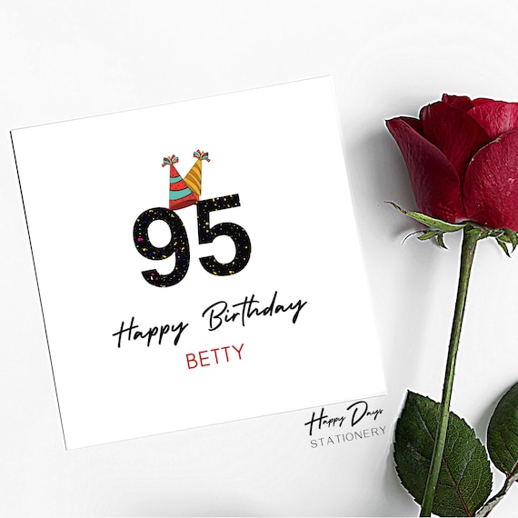 95th Birthday Card for Male or for Female 95th Birthday Card | Etsy