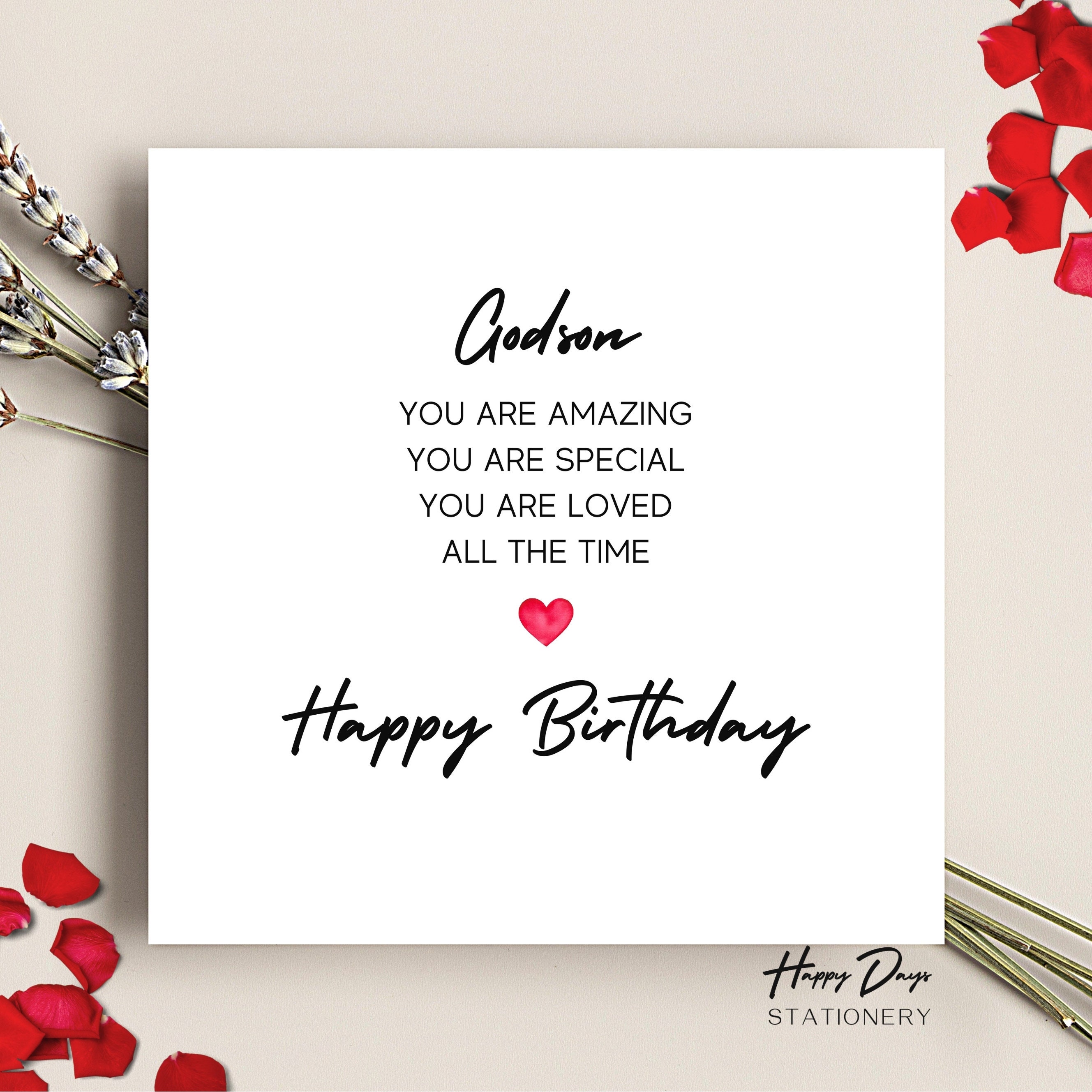 Godson Birthday Card Poem Card for Godson, Birthday Card for Godson ...