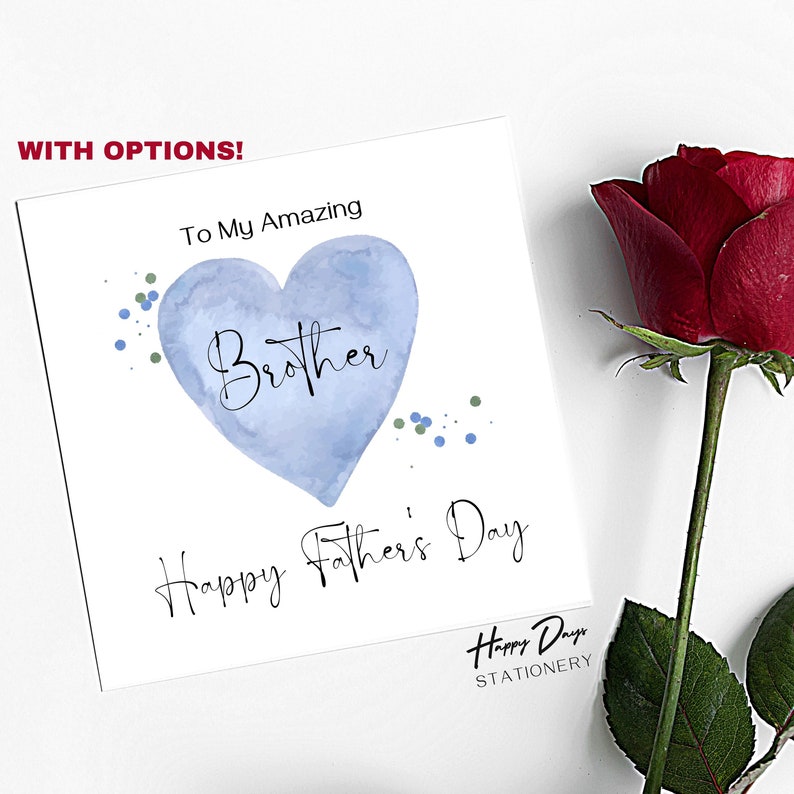 Father's Day Card for Brother Amazing Brother | Etsy