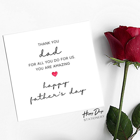 What To Write In A Father's Printable Father's Day Activity | Thank You ...