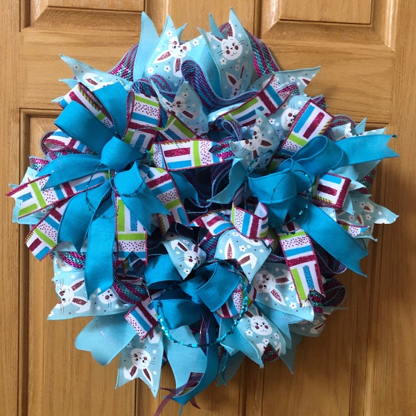 Ribbon Door Wreath - Etsy