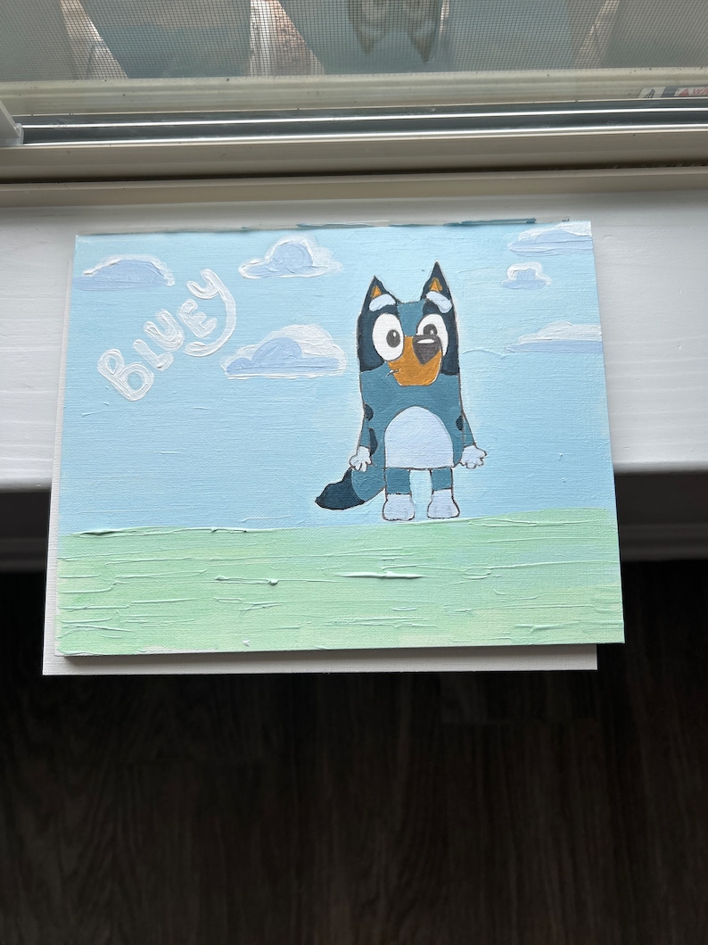 Bluey Painting - Etsy