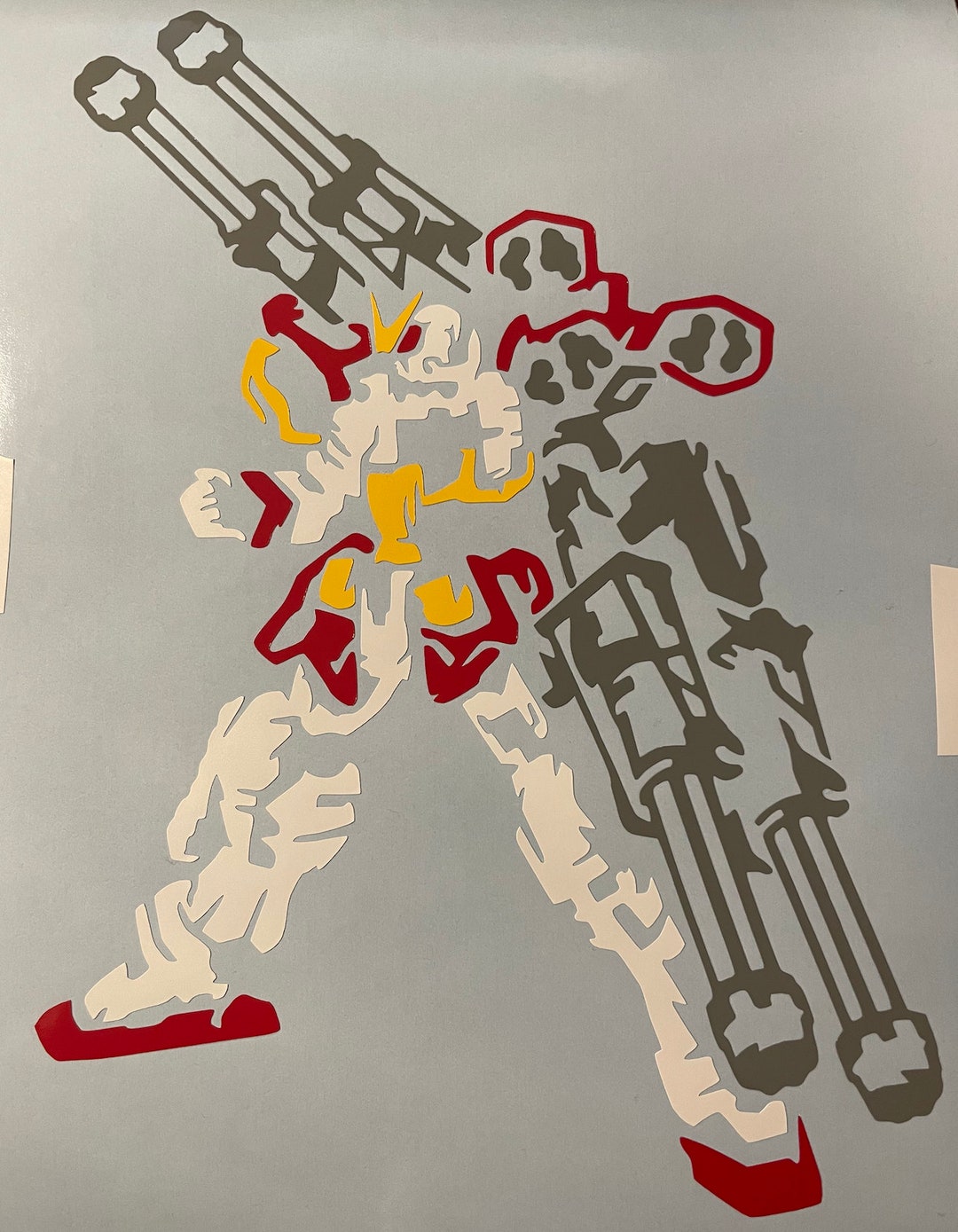 Mecha Decal Stickers Anime Sticker Car Accessory Cartoon Anime Mecca ...