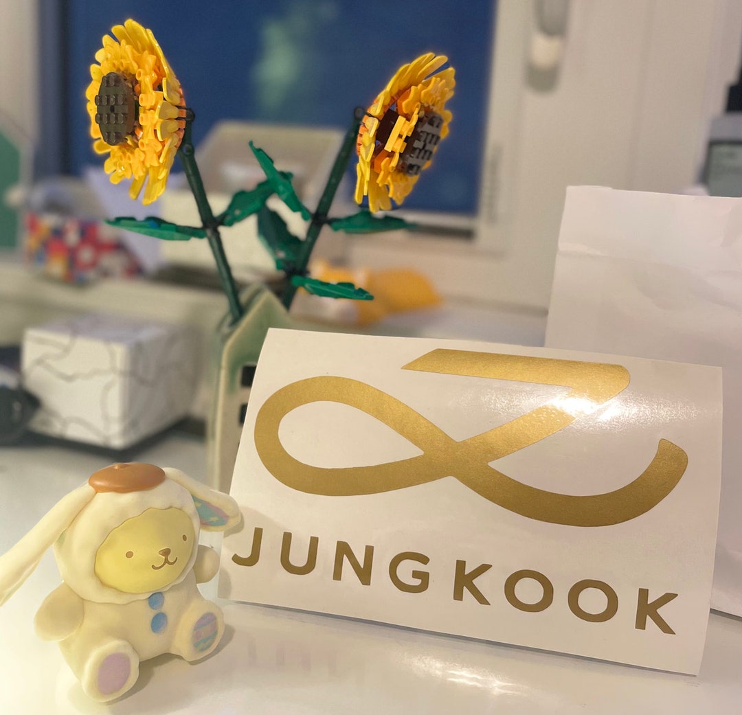 Golden Jung Kook Logo Stickers Kpop Boy Group Stickers Kpop Decal ...