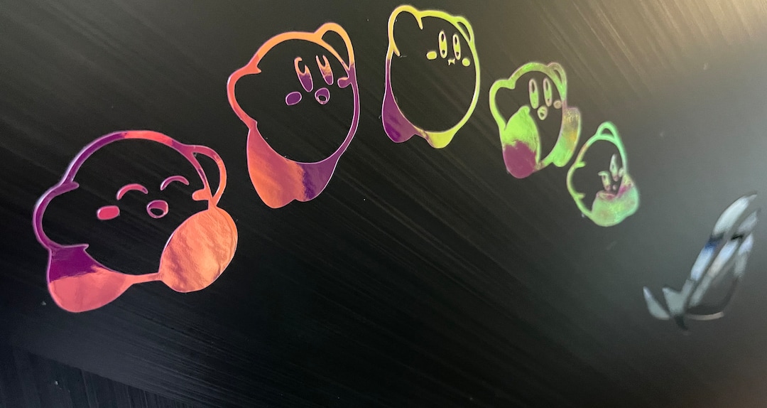 Big Decal Cute Kirby Decal Cartoon Sticker Game Sticker for - Etsy