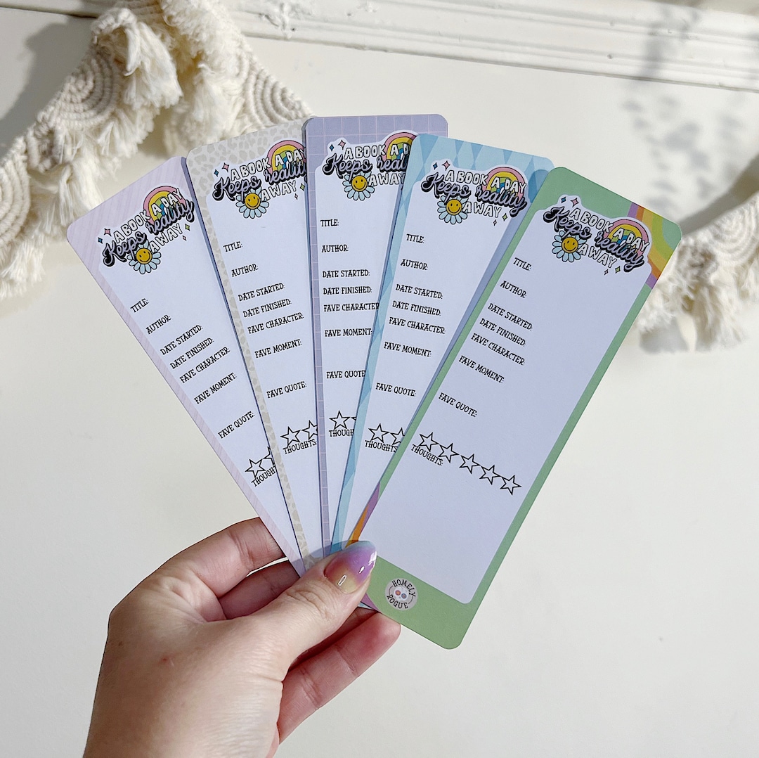 Book Review Bookmarks Pack of 5 - Etsy