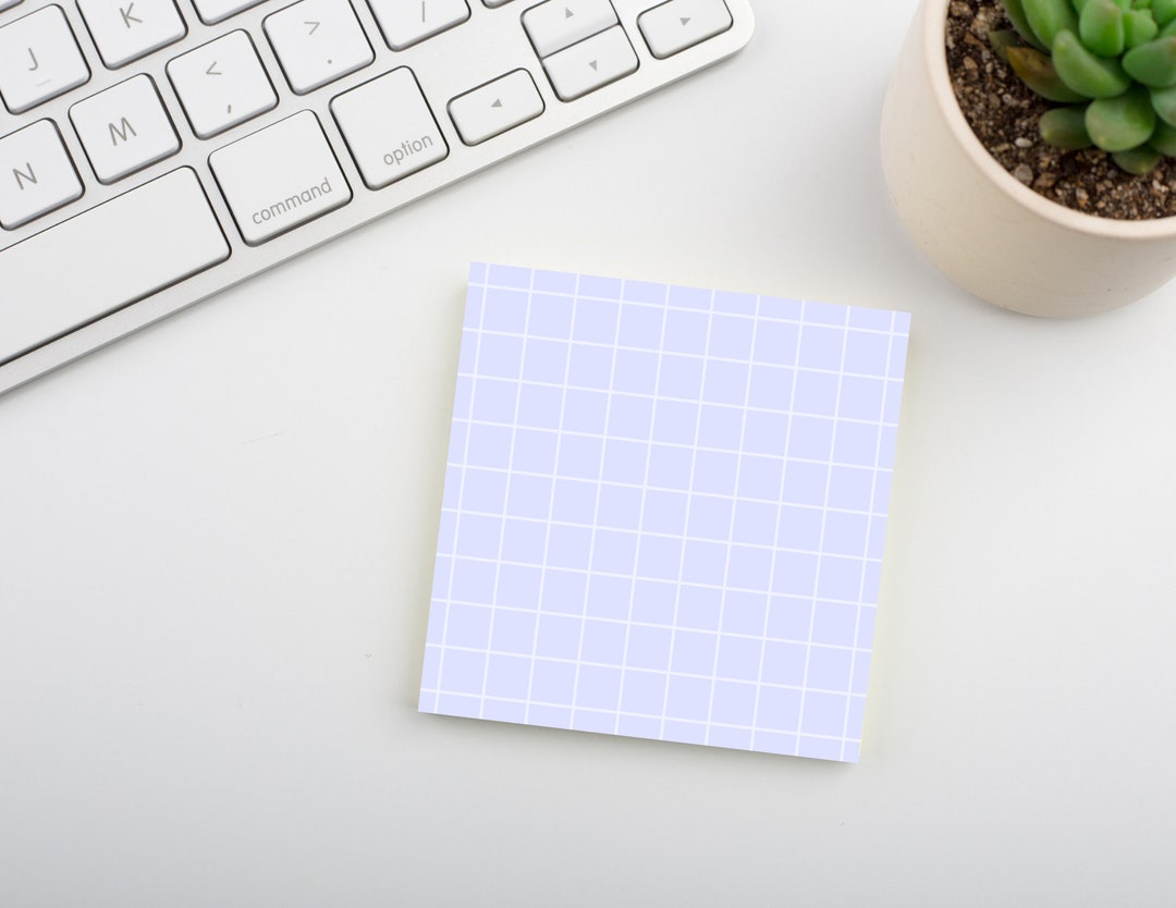 Orchid Dream • 3x3 Sticky Notes • Square Grid Memo Pads • 50 Sheet Post ...