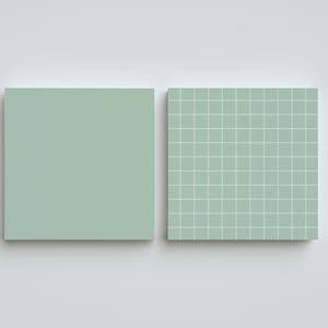 Sage Green • Square Grid Sticky Note • 50 Sheet 3M Post-it Notes ...
