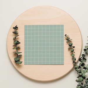 Sage Green • Square Grid Sticky Note • 50 Sheet 3M Post-it Notes ...