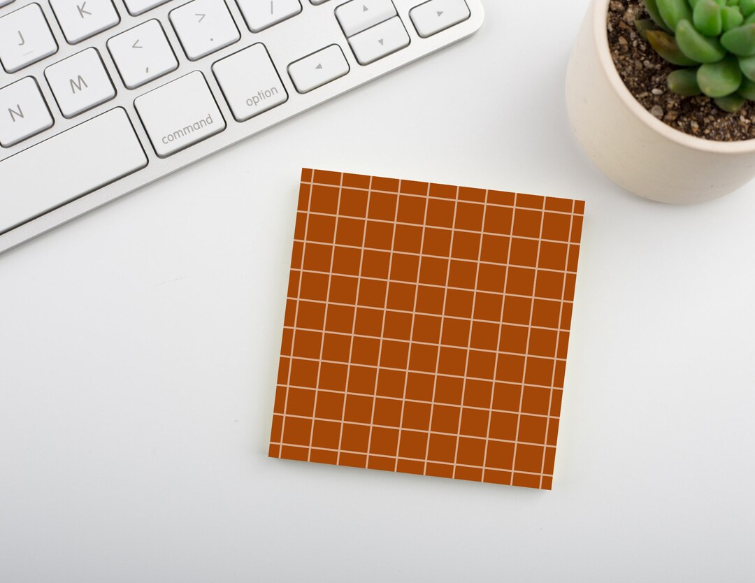 Autumn Ember 3x3 Grid Sticky Note Pads 50 Sheet Eco-friendly Stationery ...