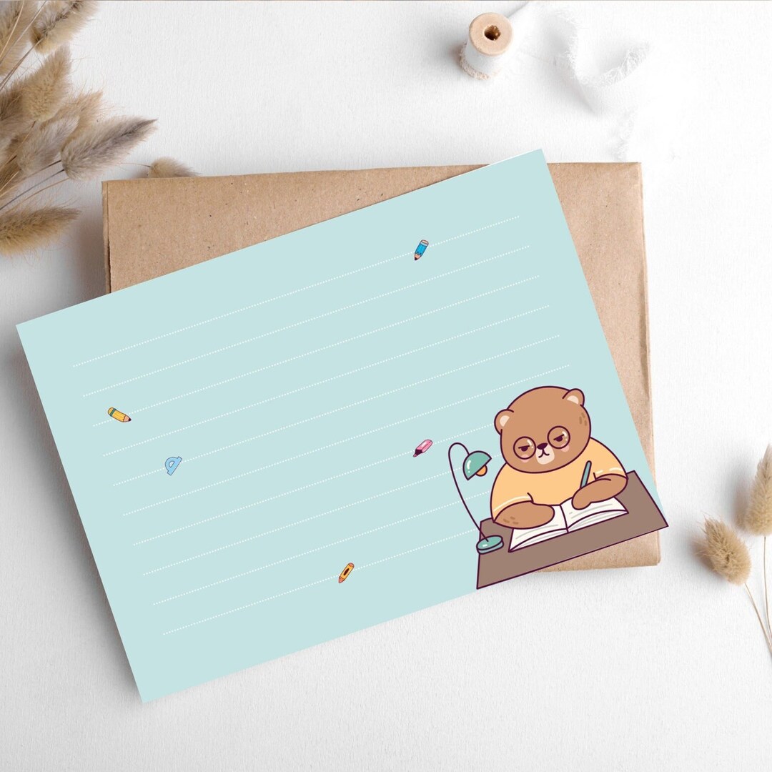 Bear in Mind Sticky Notes • 4x3 Lined Post-it® Note Pads • Desk ...