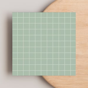 Sage Green • Square Grid Sticky Note • 50 Sheet 3M Post-it Notes ...