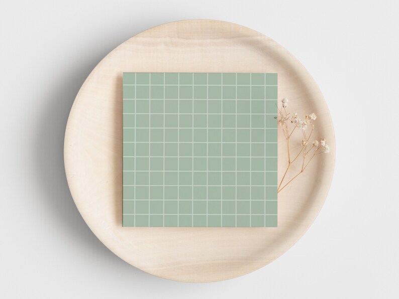Sage Green Square Grid Sticky Note 50 Sheet 3M Post-it - Etsy