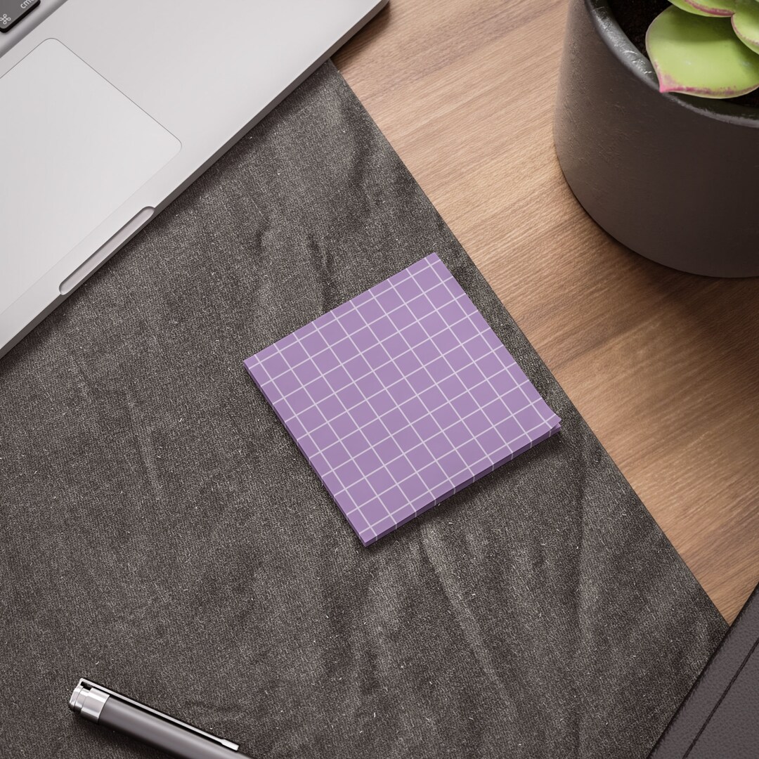 Sweet Grape, Square Grid, Post-it® Note Pads - Etsy