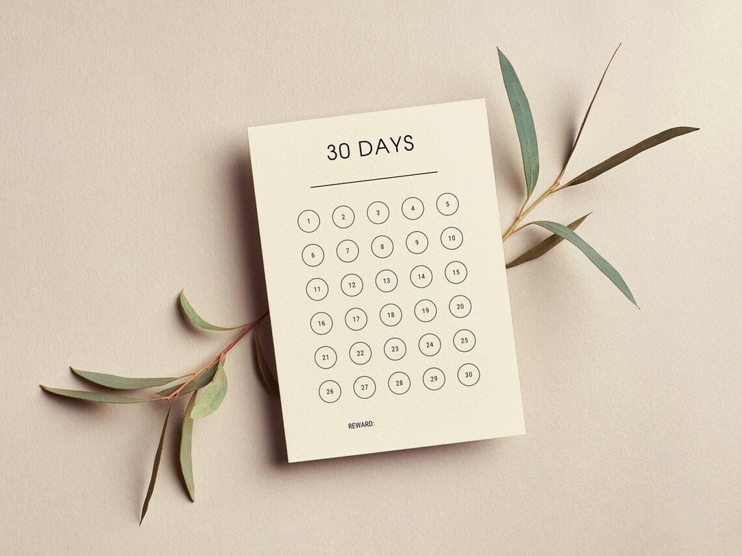 50 Sheet Fawn Habit Tracker Sticky Notes • 4x3 4x6 30 Day Challenge ...