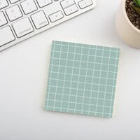 Sage Green Square Grid Sticky Note 50 Sheet 3M Post-it Notes Green Cute ...