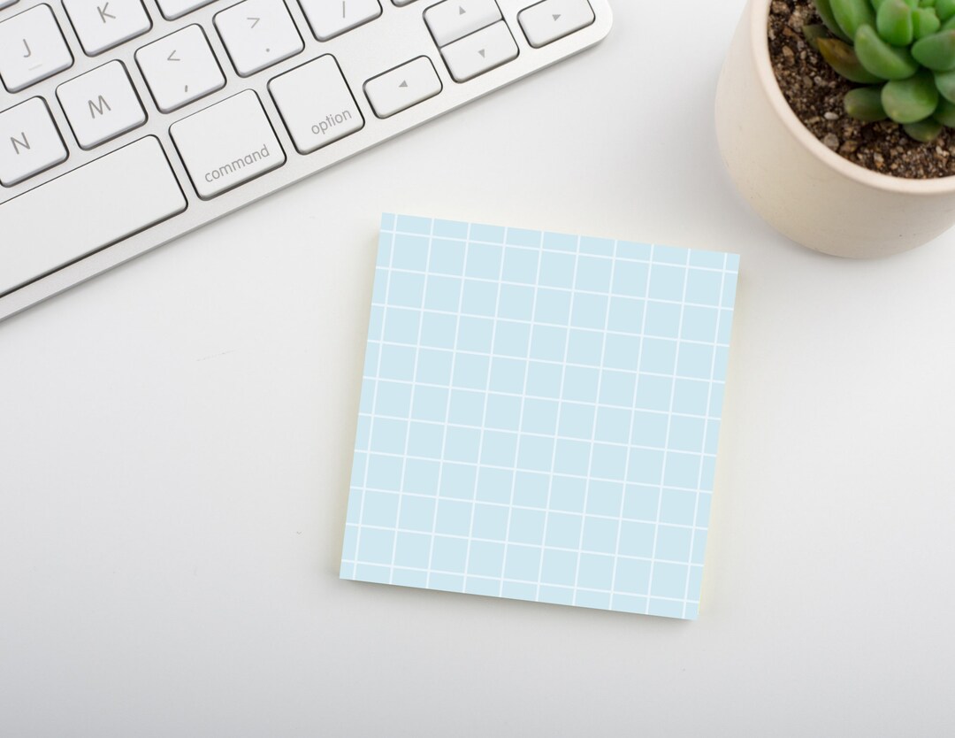 Winter Sky • 3x3 Sticky Notes • Square Grid Memo Pads • 50 Sheet Post ...