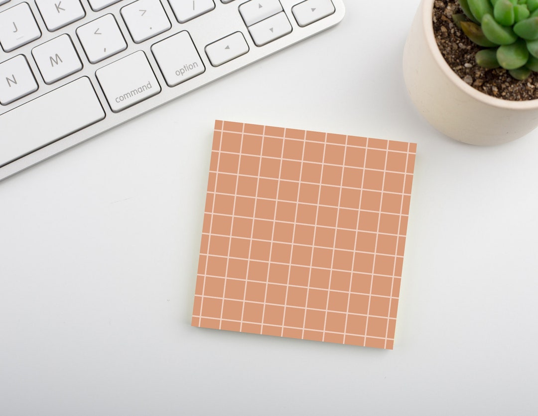 Maplewood • 3x3 Square Grid Sticky Notes • 50 Sheets • Warm Autumn ...