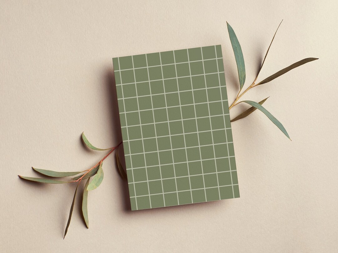 50 Sheet Sage Green Graph Sticky Note 3 X 4 Inch Green Lined Ruled ...