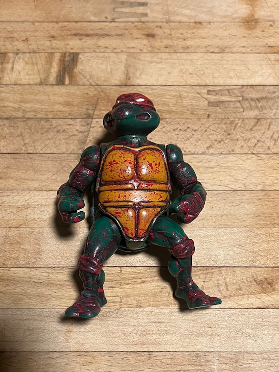 Custom Painted Blood Raphael 1988 TMNT Teenage Mutant Ninja Turtle Figure Raph Etsy Canada