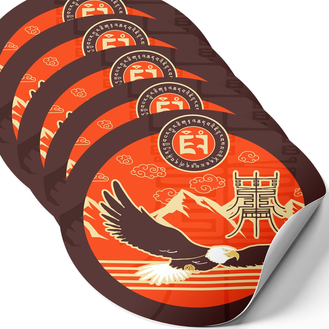 Eagle Scholastic Amulet Feng Shui Stickers, Symbol for Grand Honors and ...