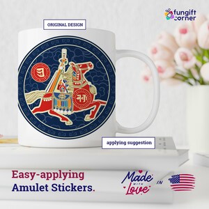 Period 9 Windhorse Amulet Feng Shui Stickers, Symbol of Magnificent ...