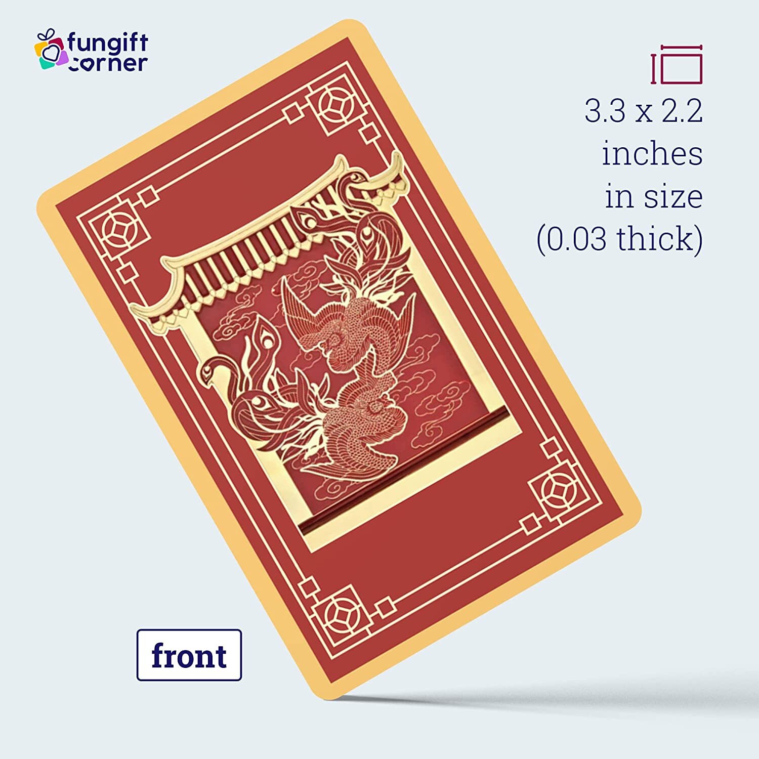 Yang Energy Double Phoenix Feng Shui Amulet Card, Symbol of ...