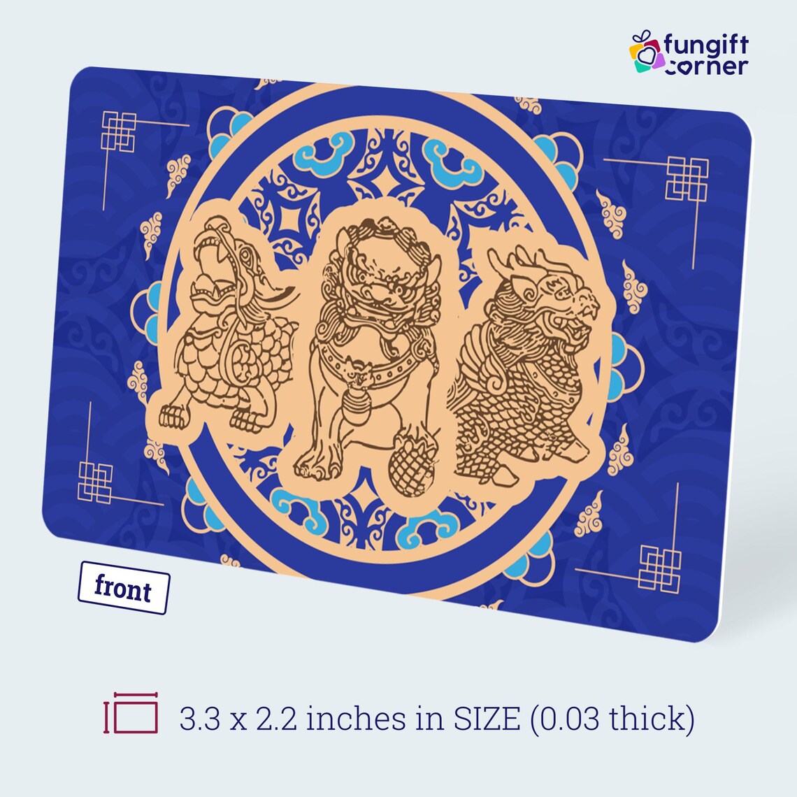 Three Celestial Guardians and Chakra Protection Wheel, Pi Xie, Chi Lin ...