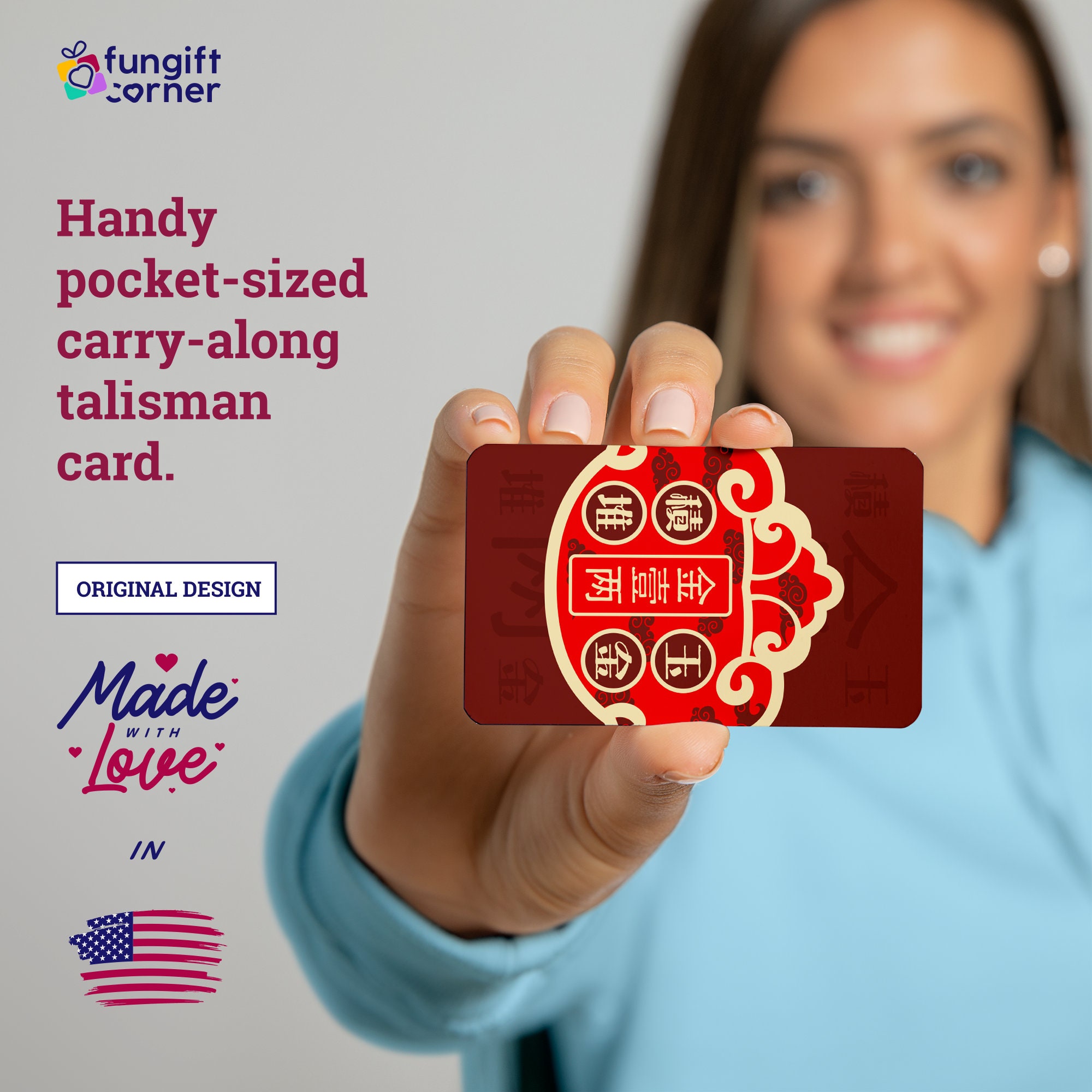 Traditional Wealth Lock Coin Feng Shui Amulet Card, Symbol of Safeguard Wealth, Feng Shui Gift ...