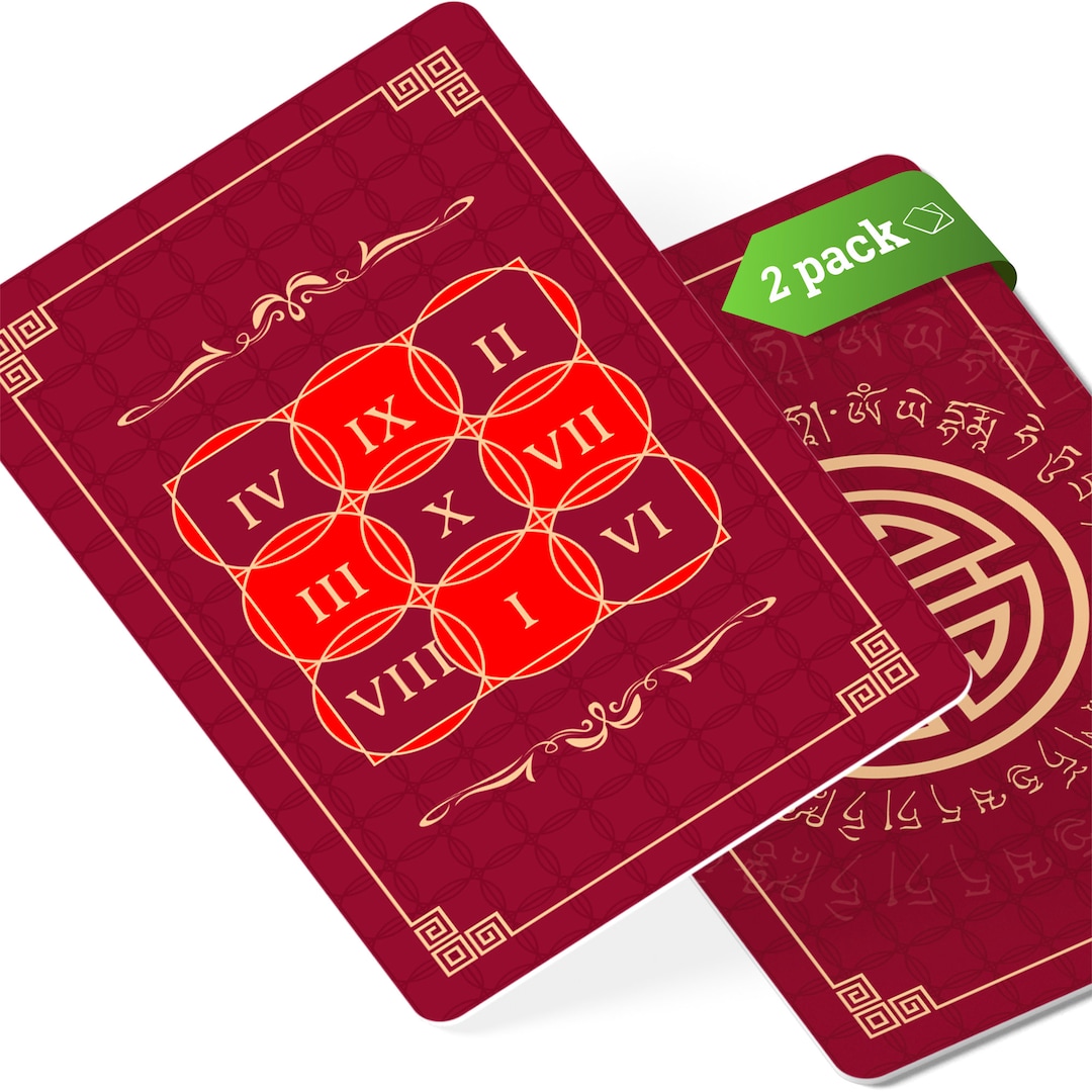 Sum of Ten Amulet Feng Shui Card, Symbol for Completion Luck and ...