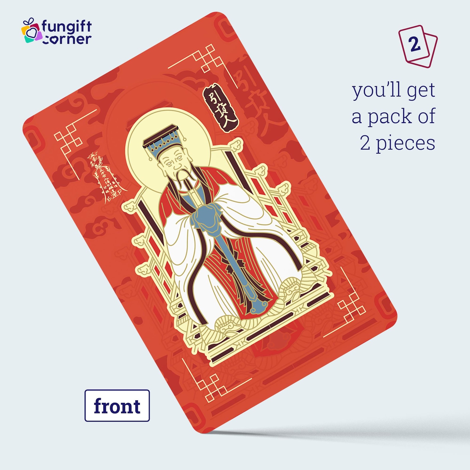 Jade Emperor Gui Ren Amulet Card, Feng Shui Symbol of Success, Feng ...