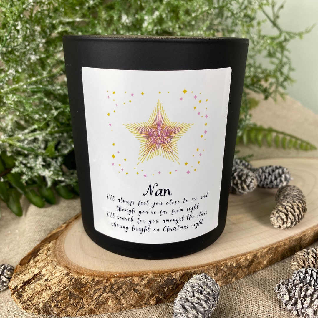 In Loving Memory of Nan at Christmas Remembrance Candle for My Nan Gran ...