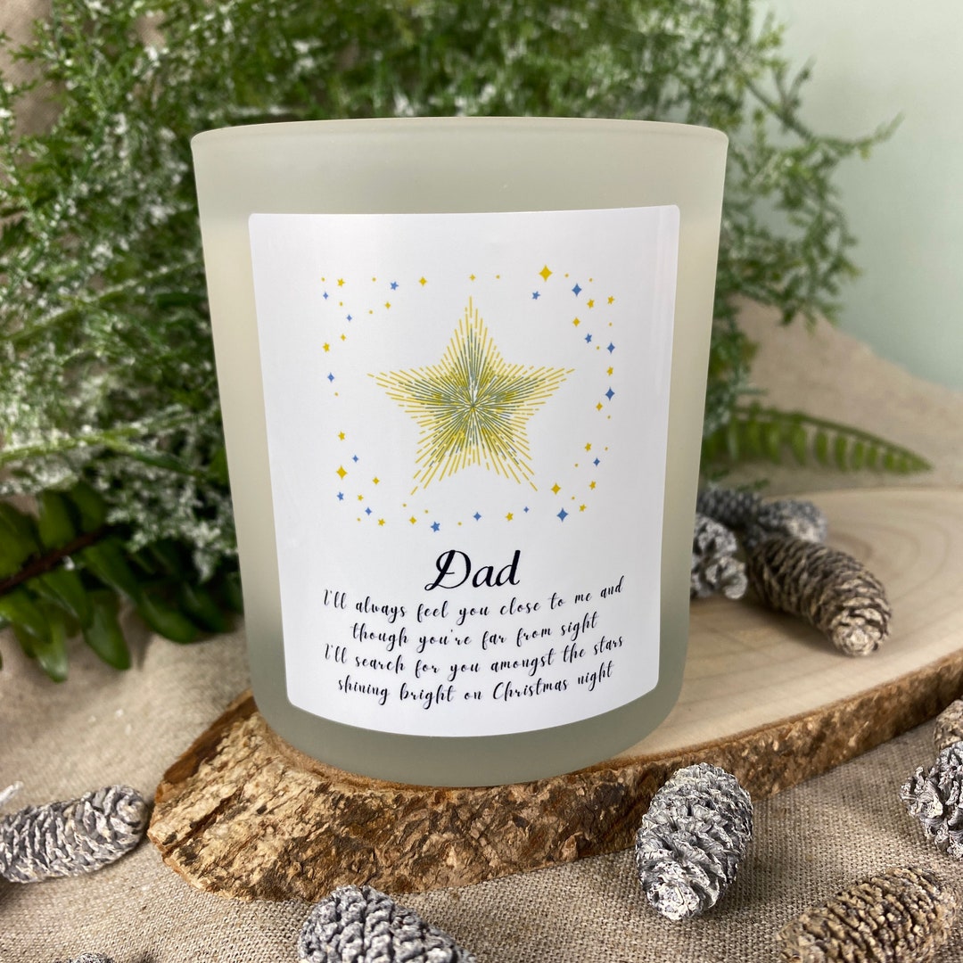 In Loving Memory of My Dad at Christmas - Remembrance Candle for My Dad ...