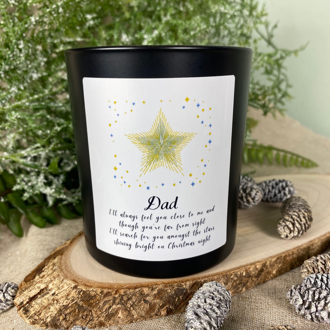 In Loving Memory of My Dad at Christmas - Remembrance Candle for My Dad ...