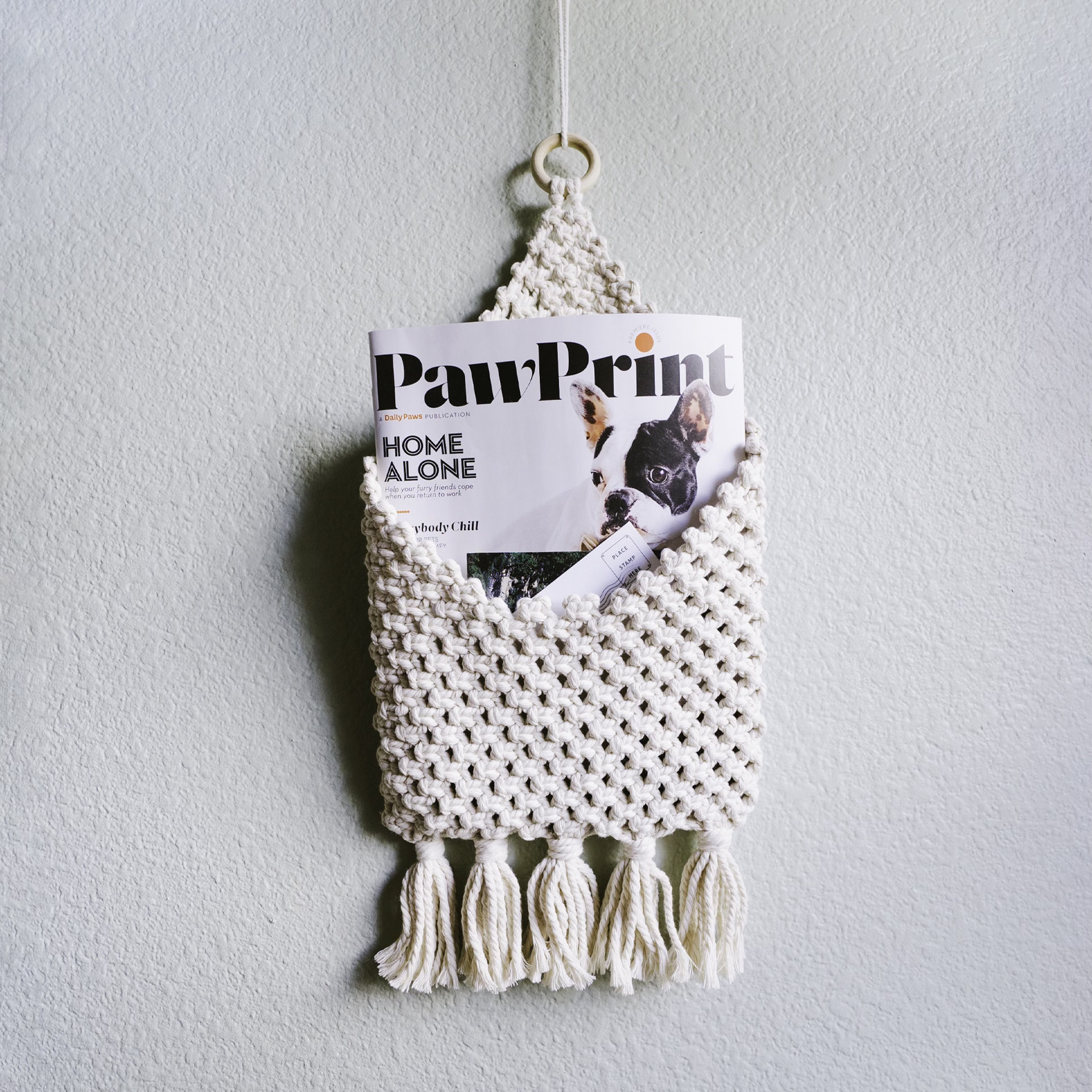 Macrame Wall Pocket - Etsy
